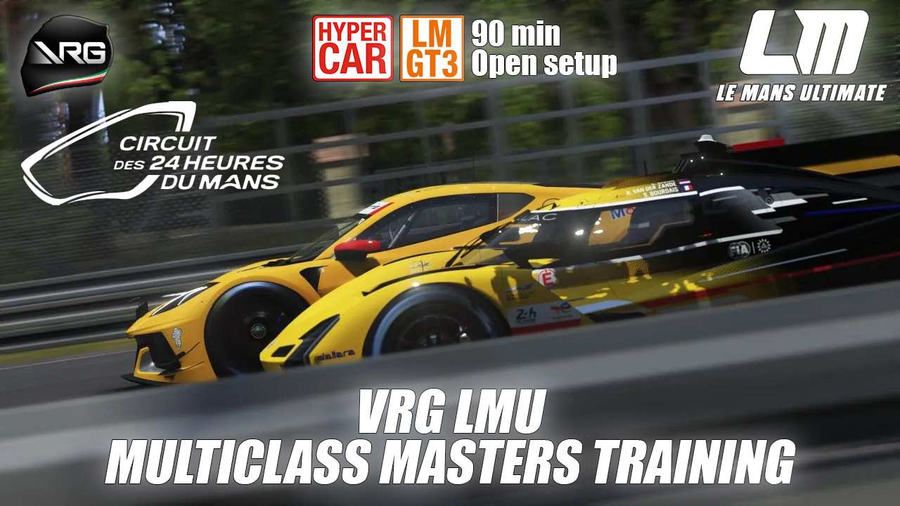 VRG LMU Multiclass Masters training #1 | RaceControl