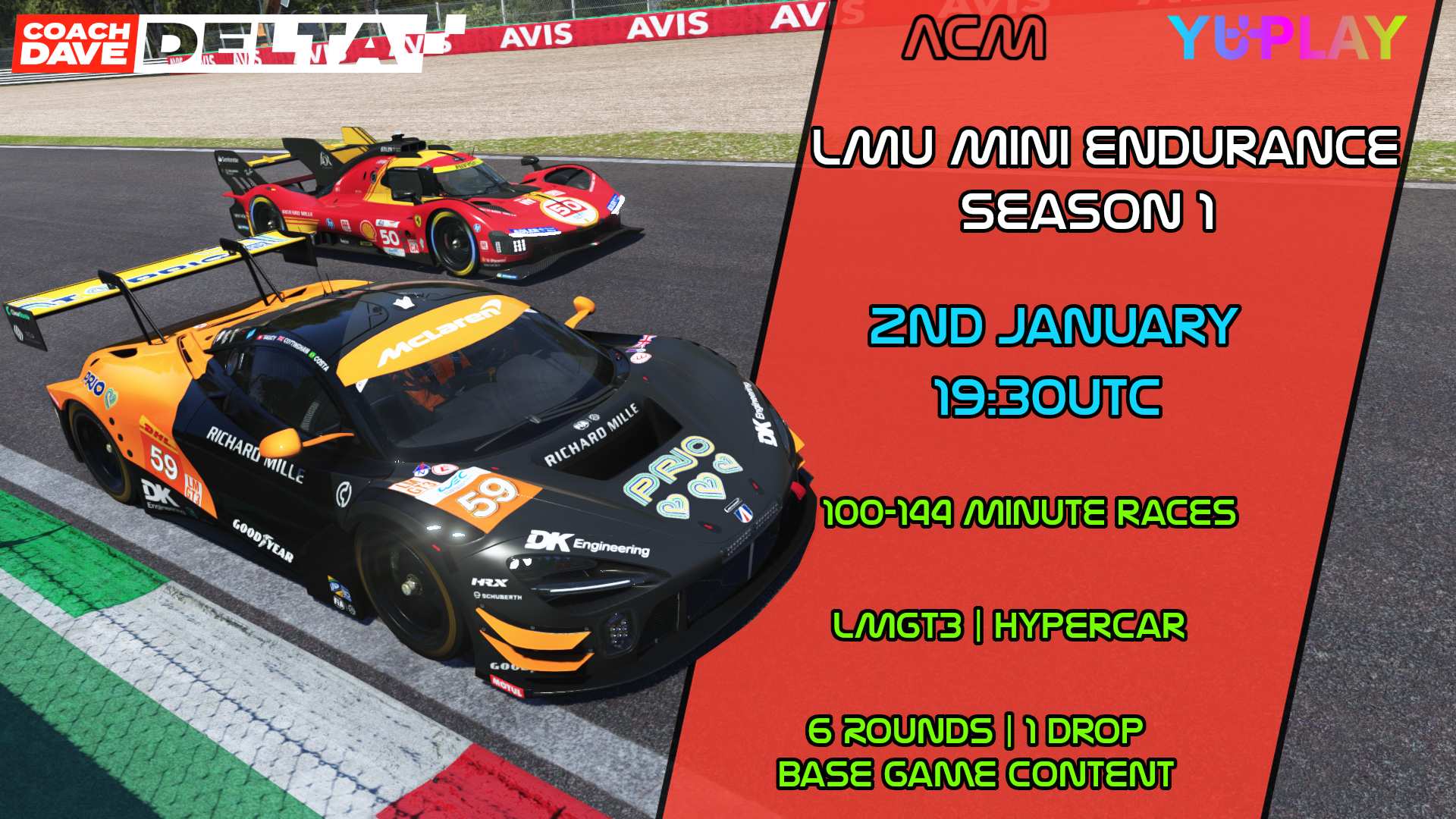 Mini Endurance S1 - LMU | Powered by Coach Dave Delta | RaceControl