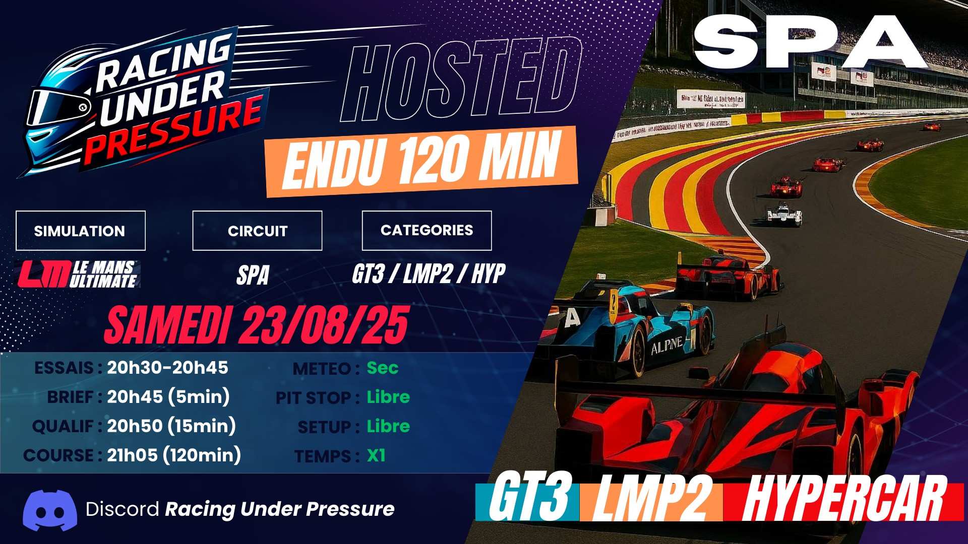 GT3 HYPERCAR ENDU RUP 120 | RaceControl