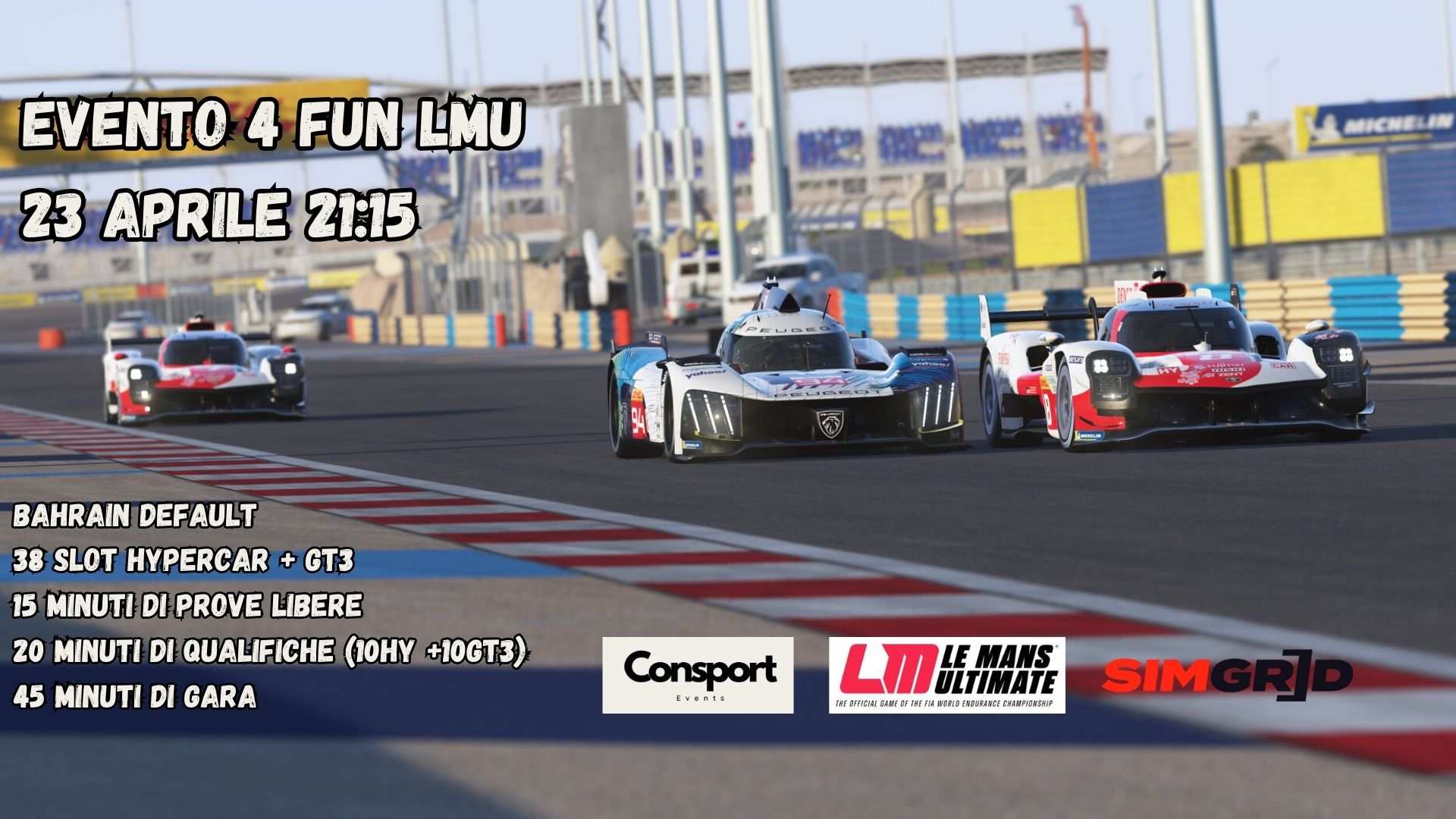 Consport Events 1° 4 Fun LMU | RaceControl
