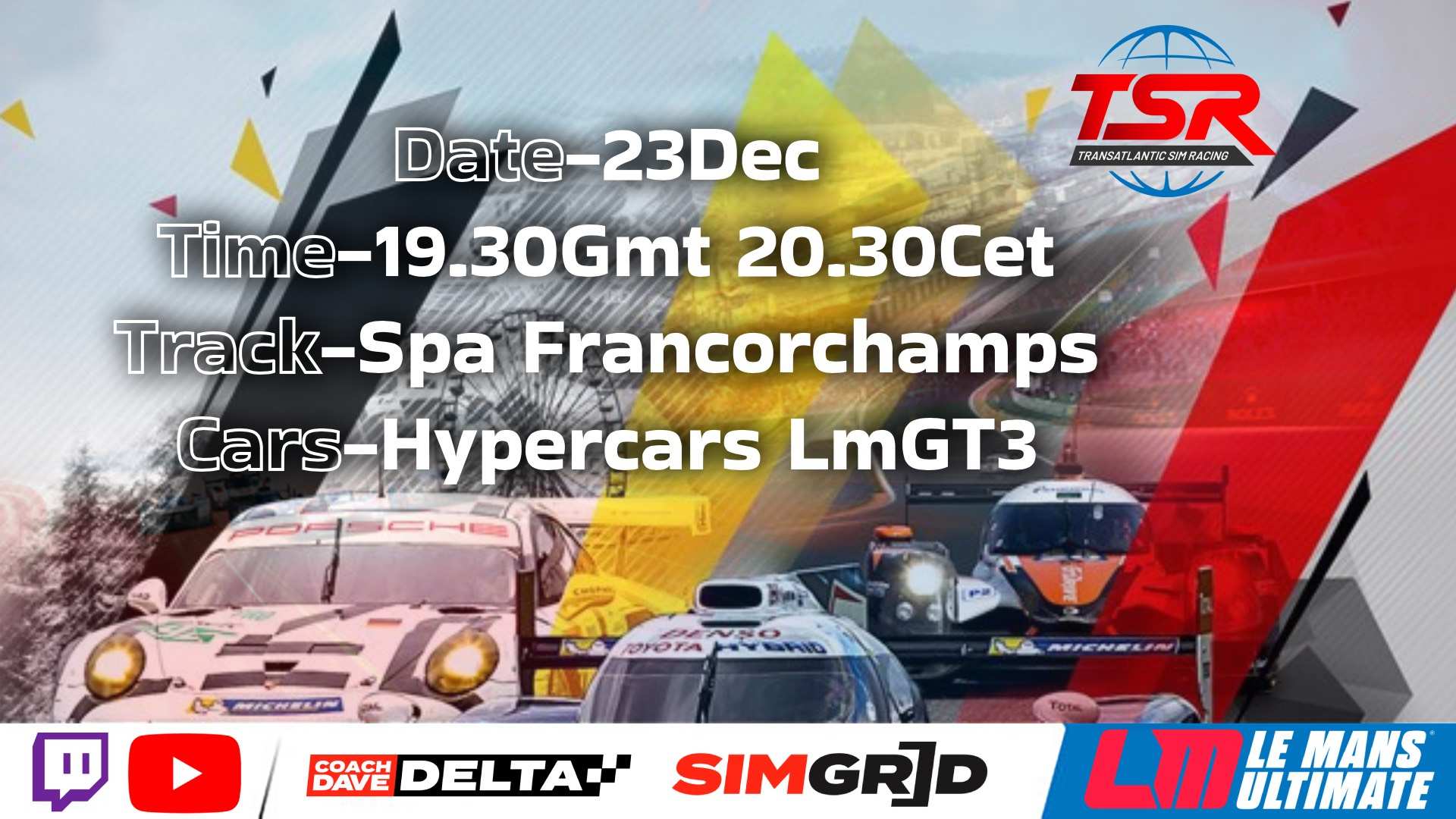 TSR’s Spa Francorchamps LMU Race - powered by Coach Dave Delta ...